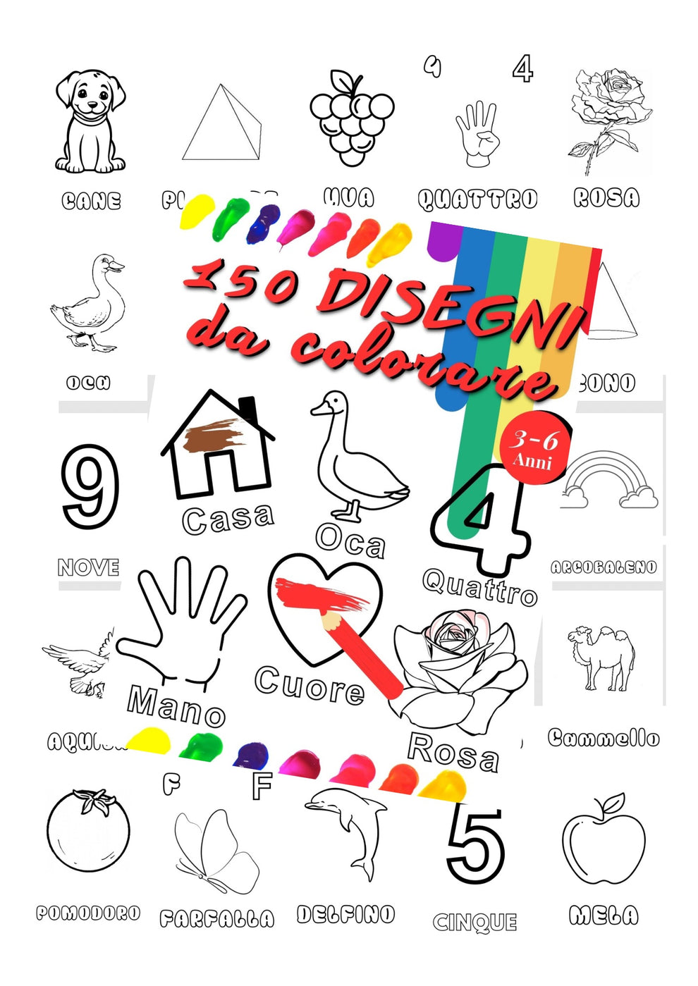150 Drawing to Color A Fun and Relaxing Coloring or All Age ...